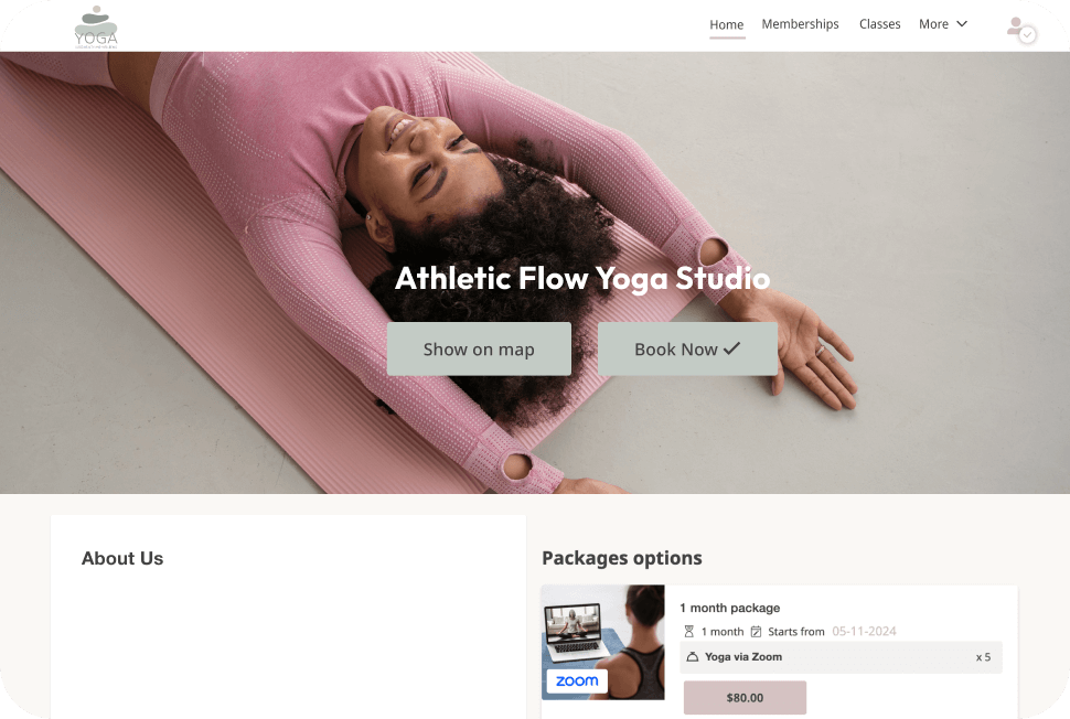 Website Builder with Booking System - SimplyBook.me booking system