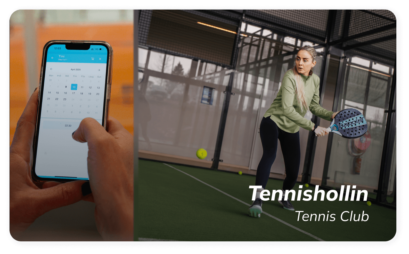Online booking system for tennis, padel and squash courts and clubs